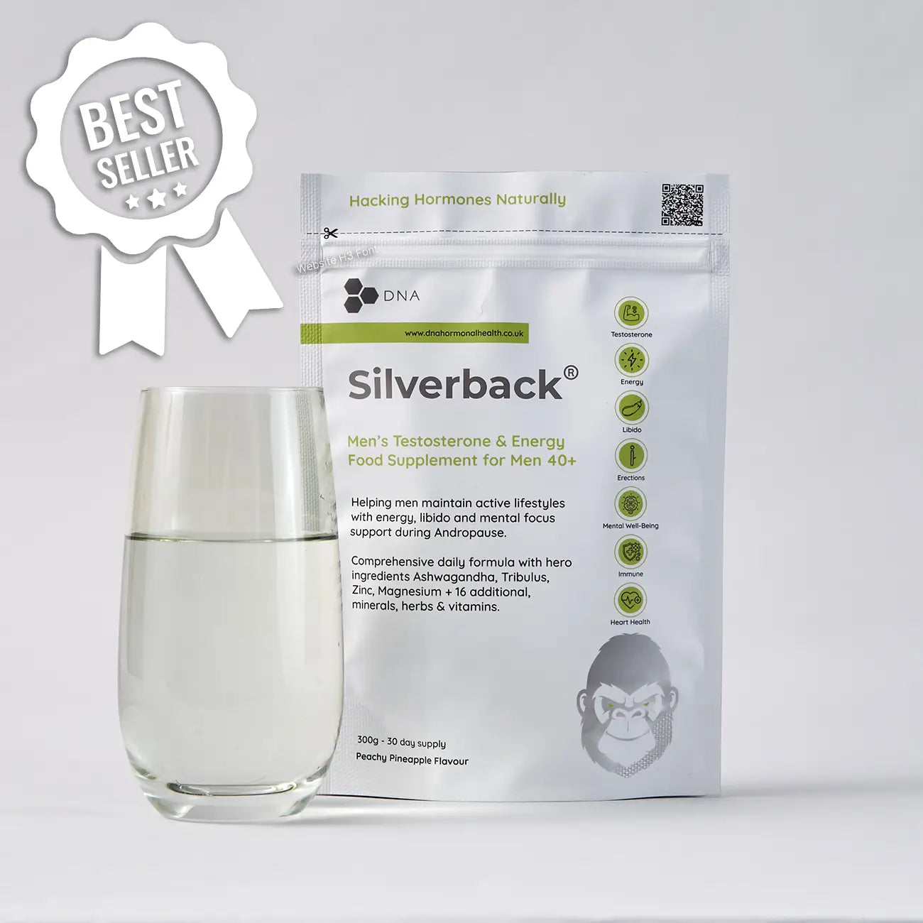 Silverback Testosterone Supplement with Andropause Support | Men 40 ...